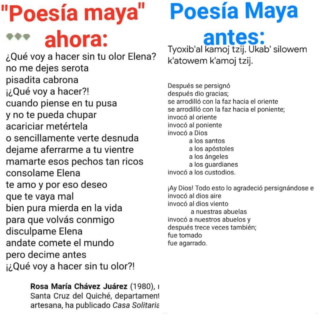Poema bilingüe maya-español conexión de dos culturas antiguas ...